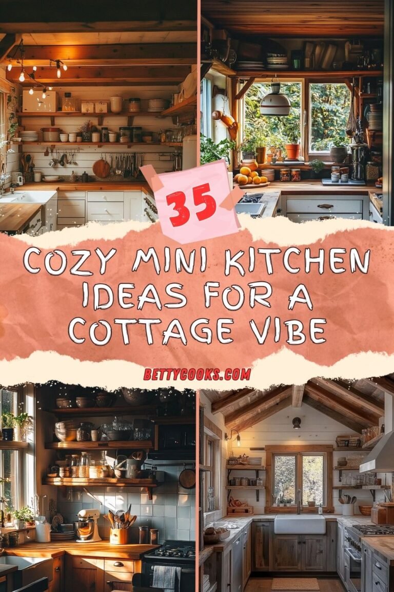 Mini Kitchen Design: 35+ Cozy Cottage Vibe Ideas