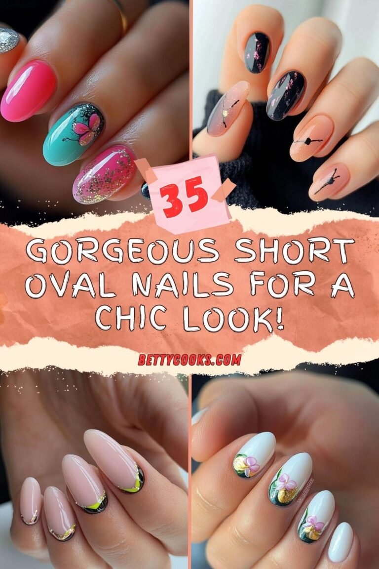 Nails for Natural Short Nails: 35+ Chic Oval Designs