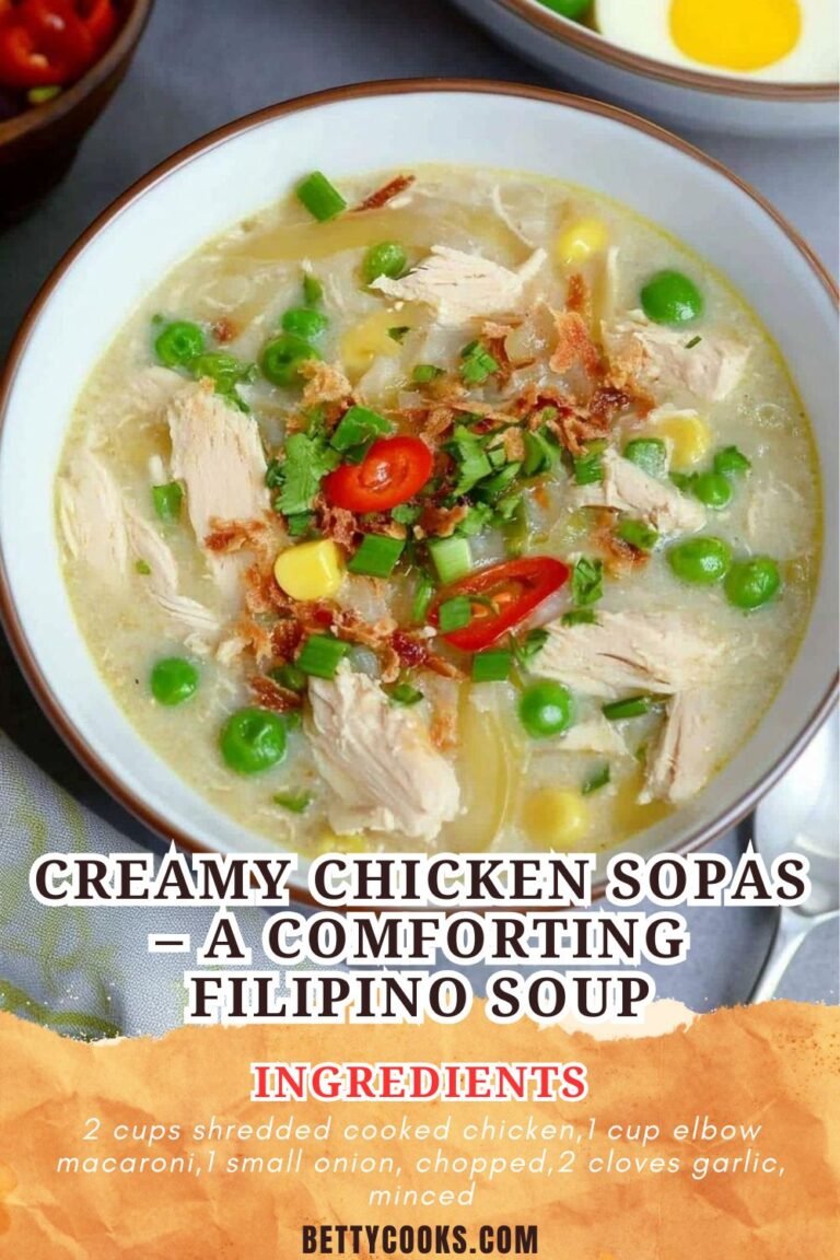 Creamy Chicken Sopas – Easy & Hearty Dinner Recipe