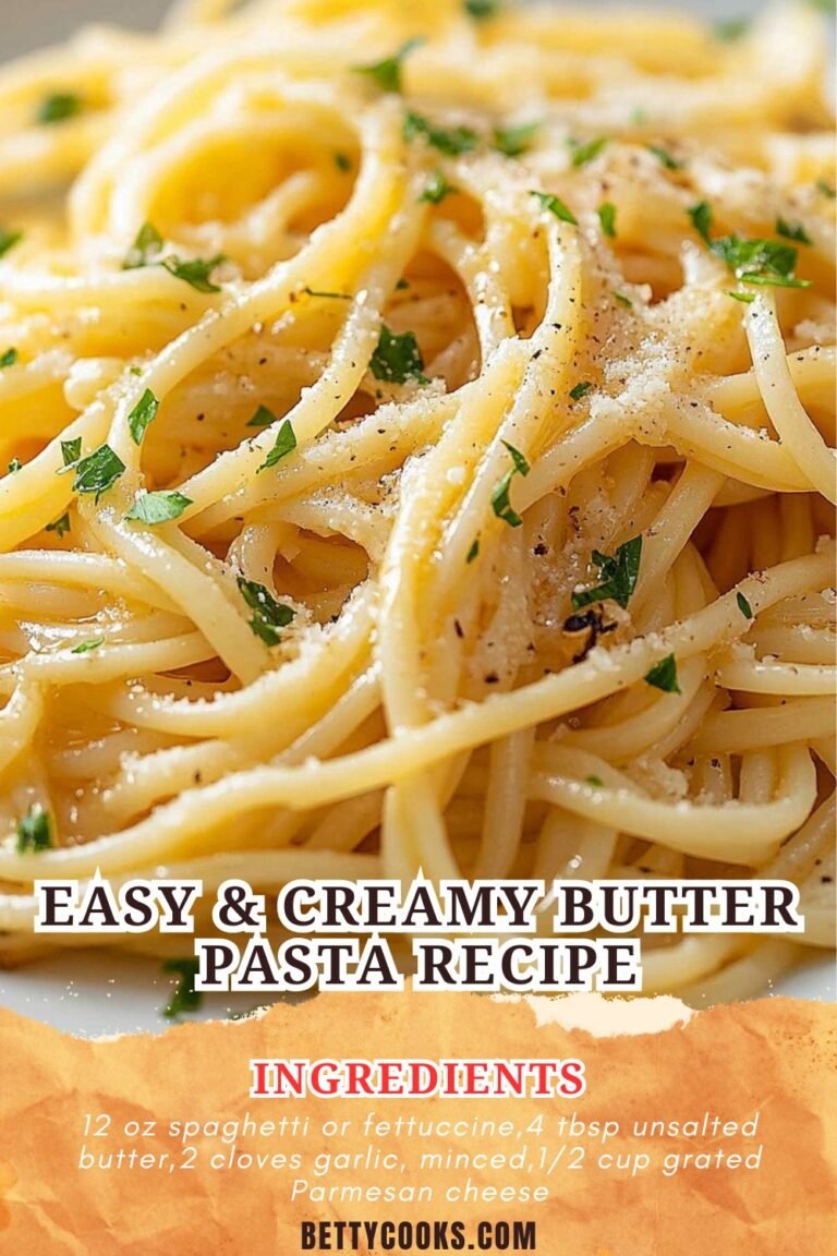 Butter Pasta Recipe – Quick & Easy