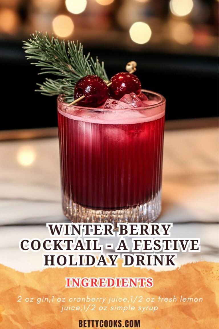 Winter berry cocktail - Easy Winter Cocktail Recipe