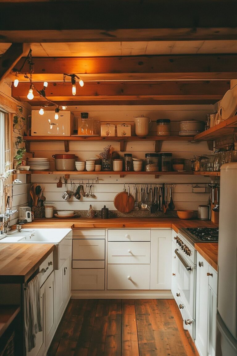 Mini Kitchen Design: 35+ Cozy Cottage Vibe Ideas