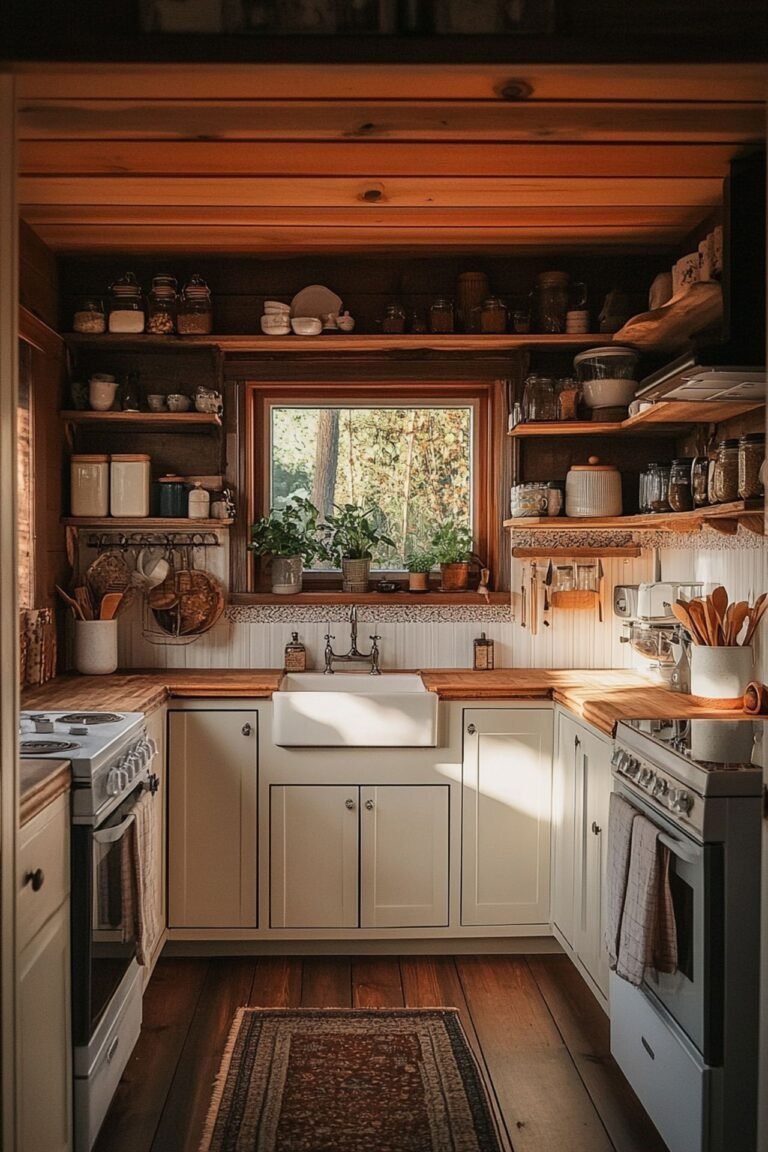 Mini Kitchen Design: 35+ Cozy Cottage Vibe Ideas