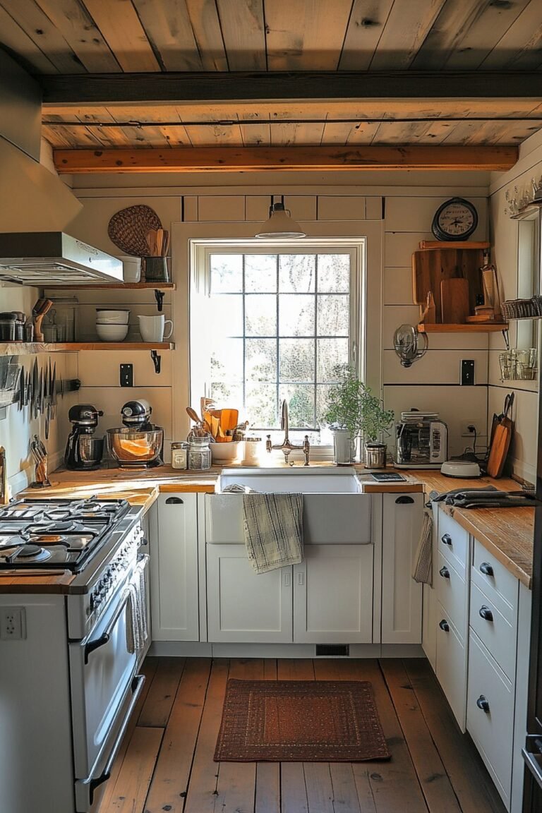 Mini Kitchen Design: 35+ Cozy Cottage Vibe Ideas