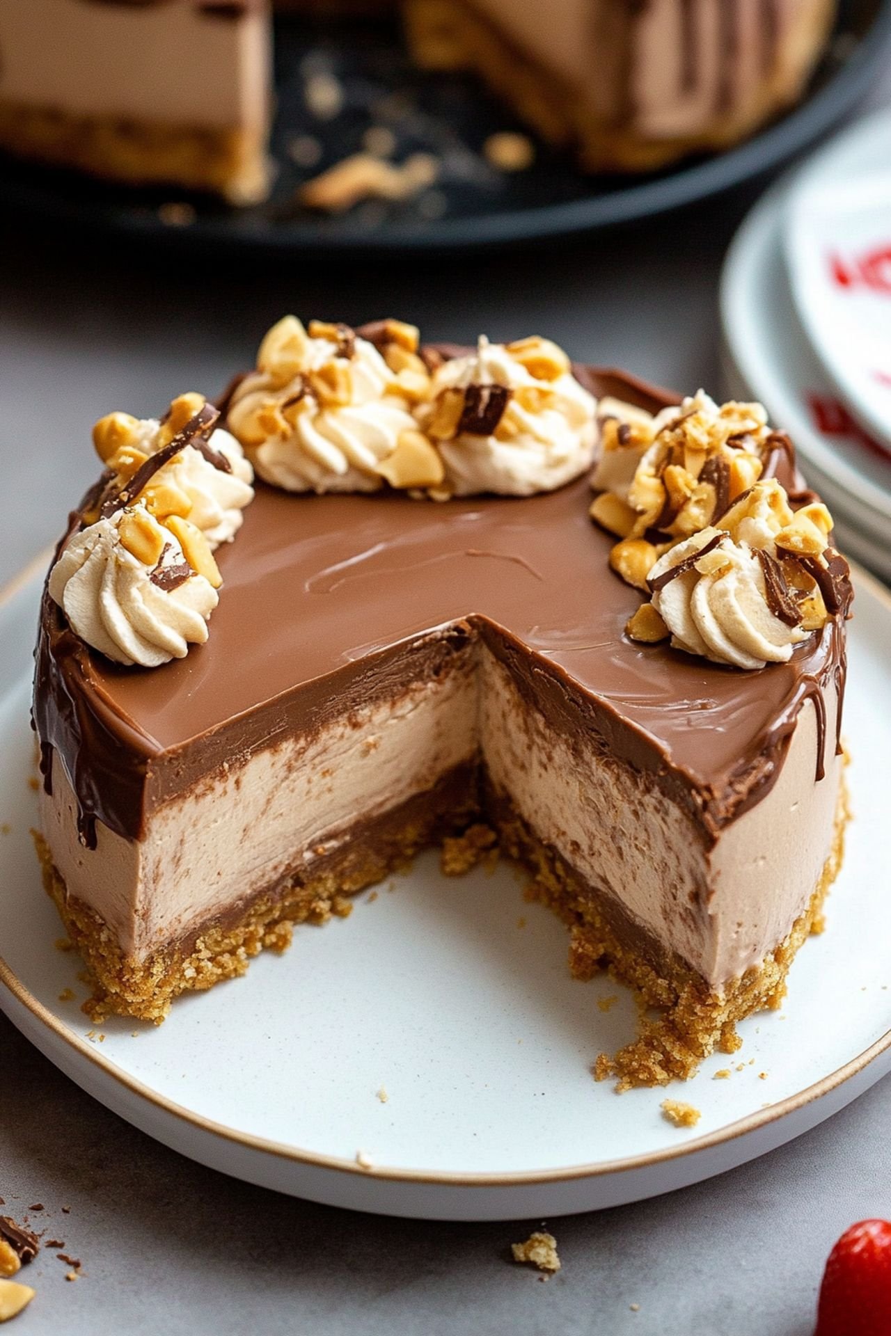 Nutella Cheesecake Recipe - No-Bake & Creamy