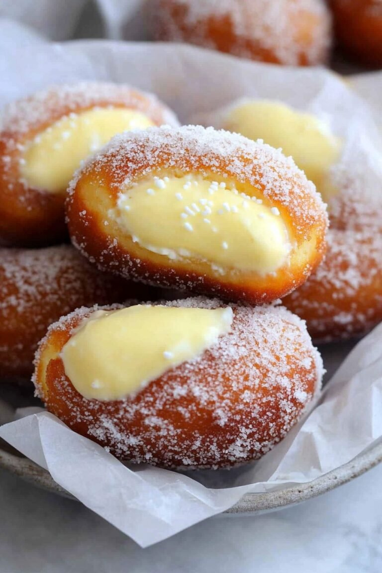 Dinner Recipes: Cream-Filled Donuts - Soft & Delicious