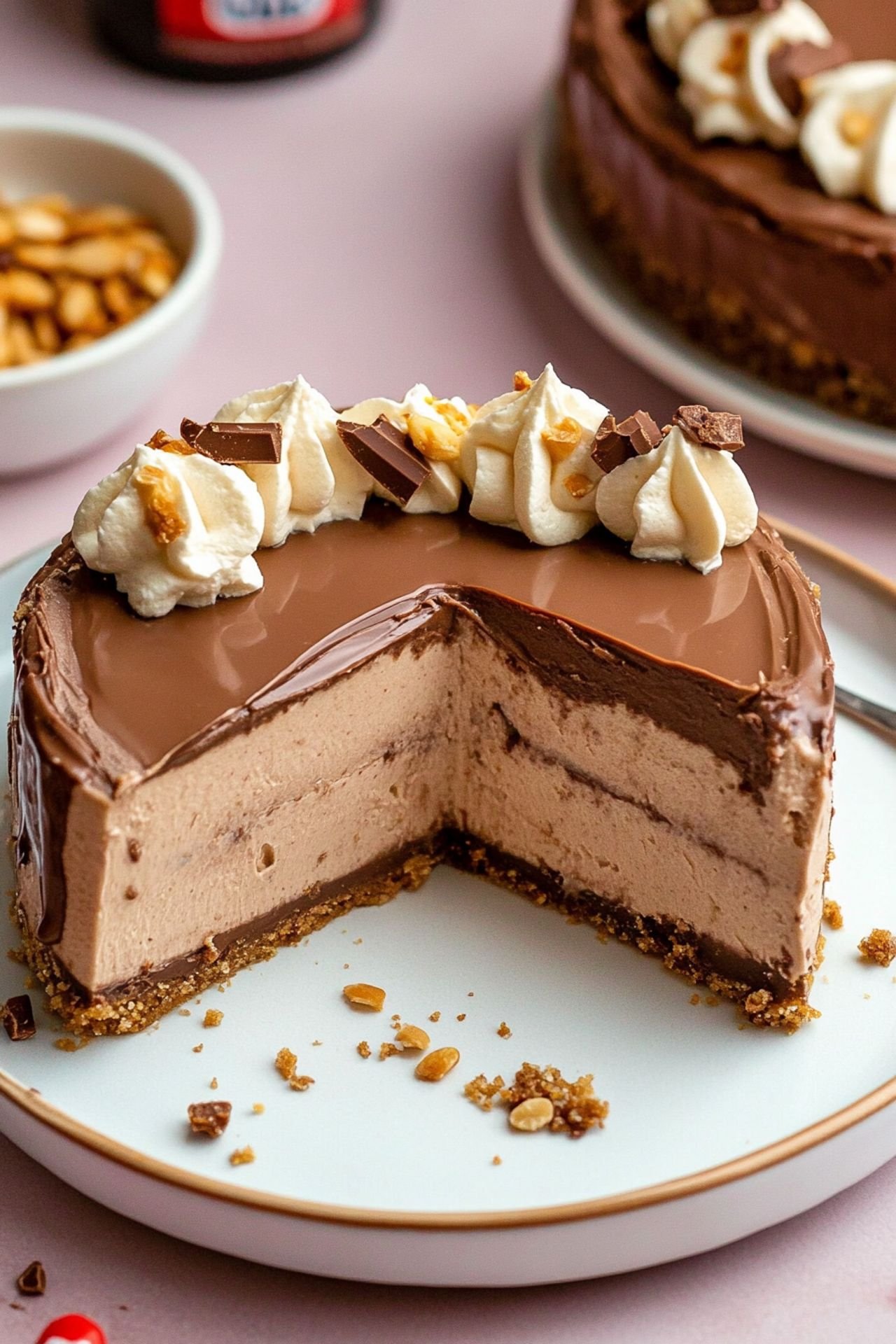 Nutella Cheesecake Recipe - No-Bake & Creamy