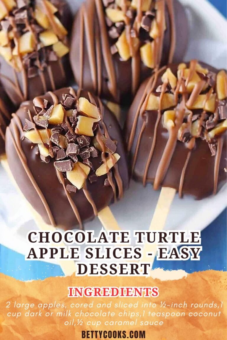 easy dessert- Chocolate Turtle Apple Slices Recipe