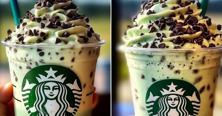 Easy Recipes – Mint Chocolate Chip Frappuccino Copycat