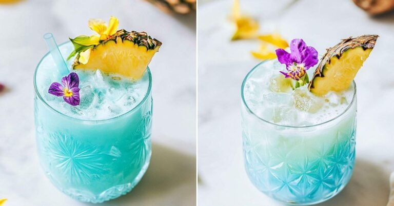 Easy Recipes Baby Blue Colada Mocktail
