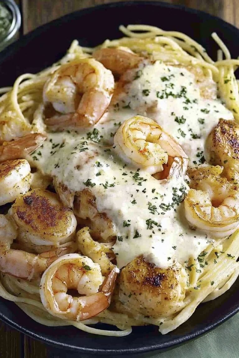 Easy Recipes: Outback Chicken and Shrimp Pasta