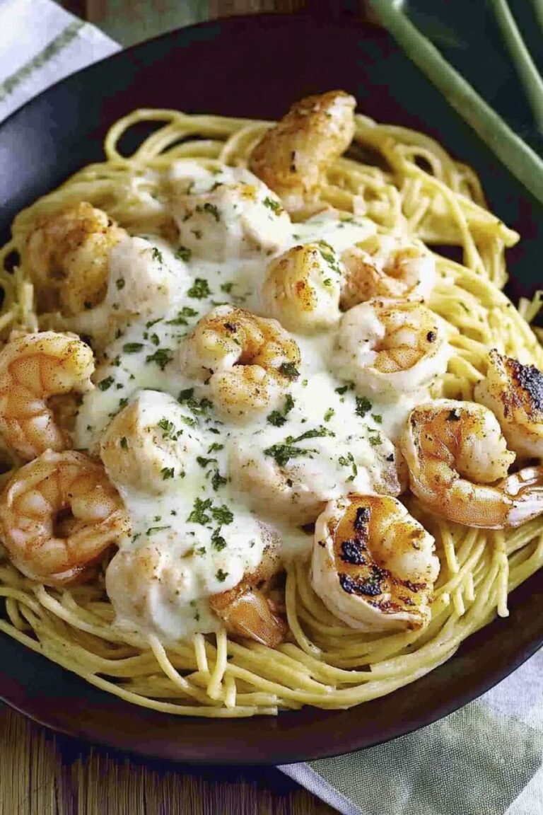 Easy Recipes: Outback Chicken and Shrimp Pasta