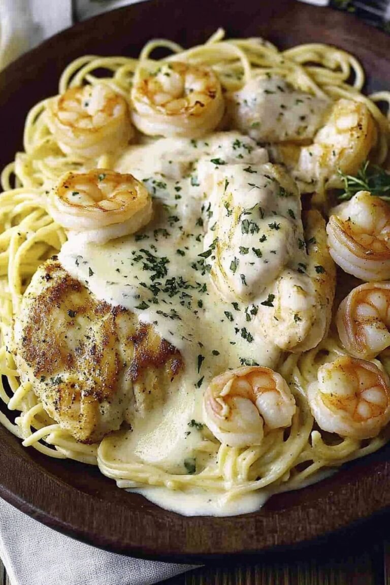 Easy Recipes: Outback Chicken and Shrimp Pasta
