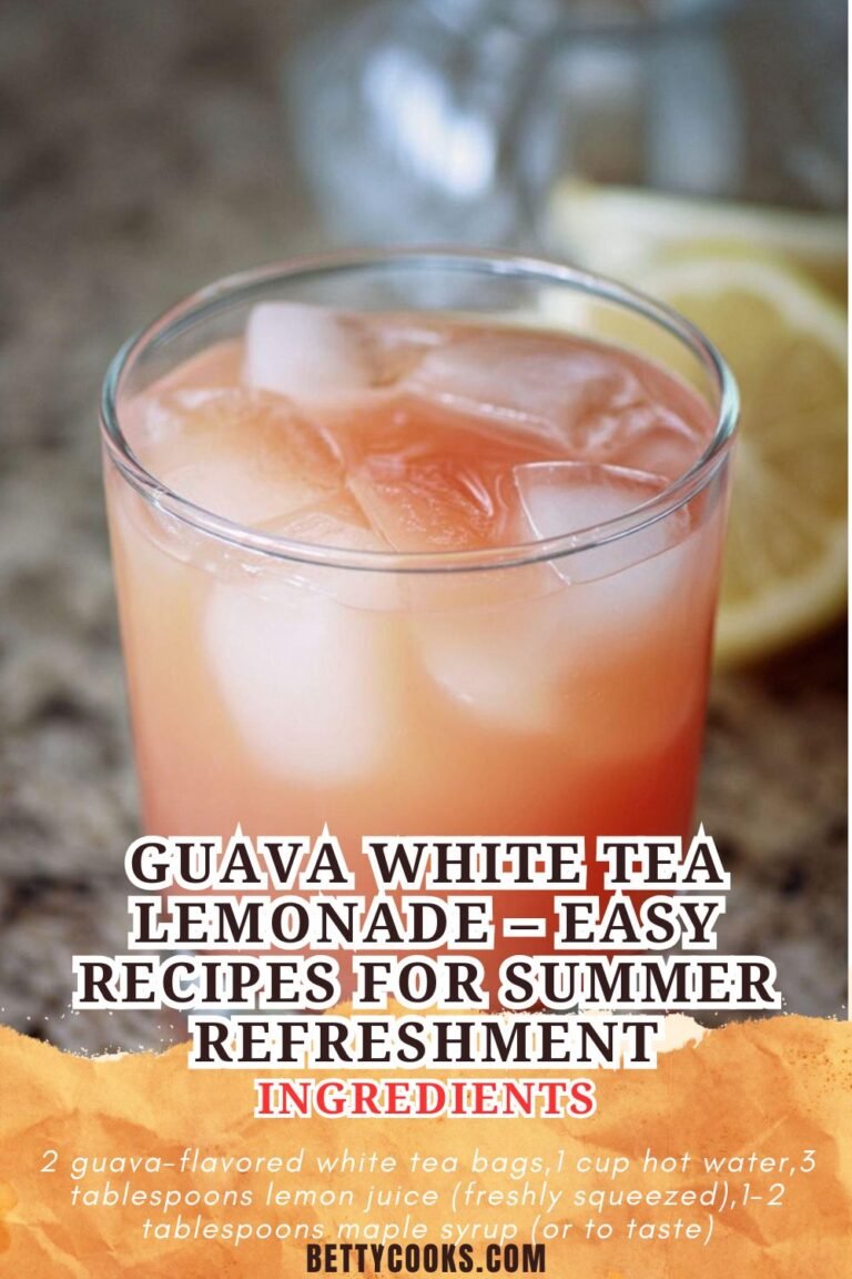 Easy Recipes – Guava White Tea Lemonade for Summer