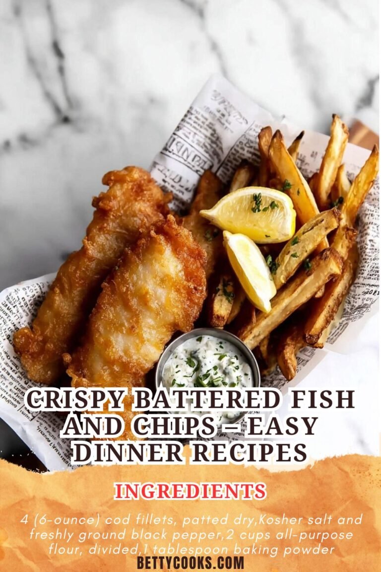 Dinner Recipes: Crispy Battered Fish and Chips