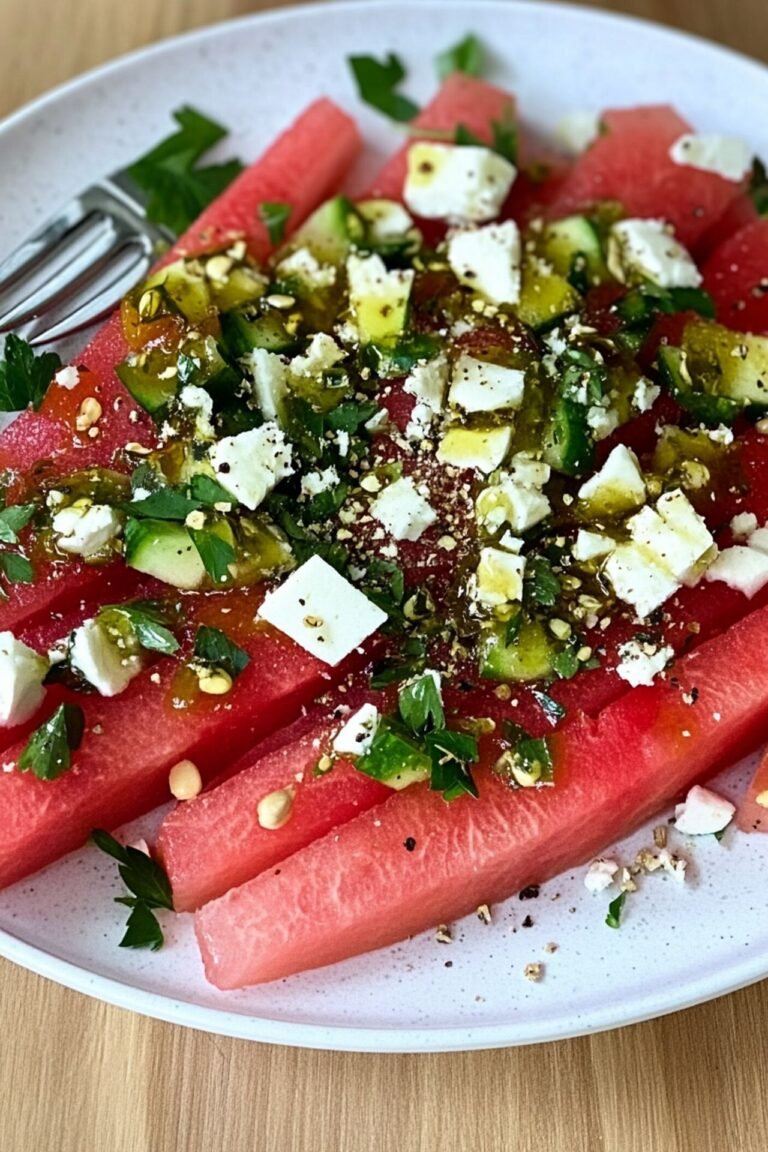 Easy Recipes: Watermelon Carpaccio Salad Made Fresh