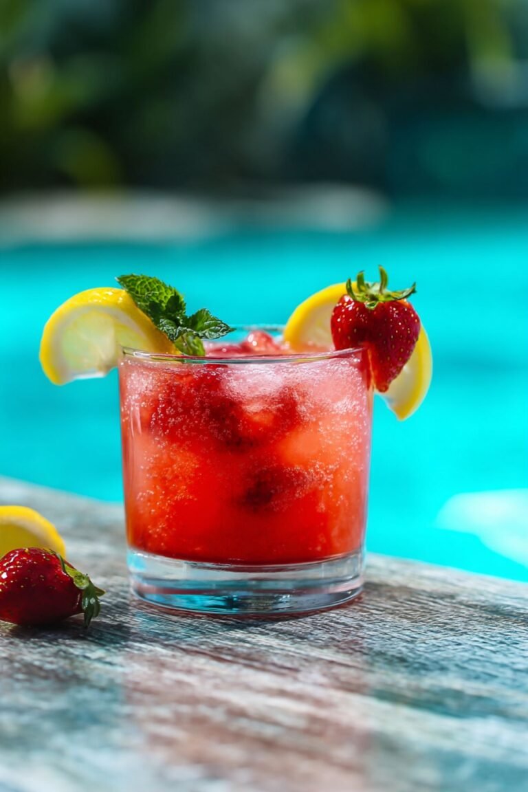 Easy Recipes Strawberry Lemonade Tequila Smash Cocktail