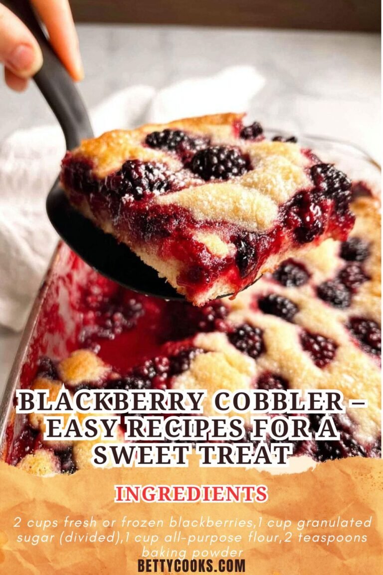 Easy Recipes: Classic Blackberry Cobbler Dessert