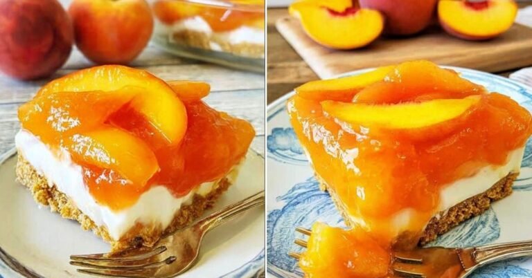 Easy Recipes Fresh Peach Delight Dessert