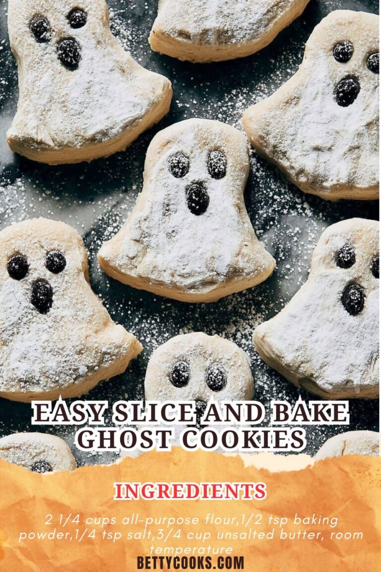 Easy Recipes - Slice And Bake Ghost Cookies For Halloween