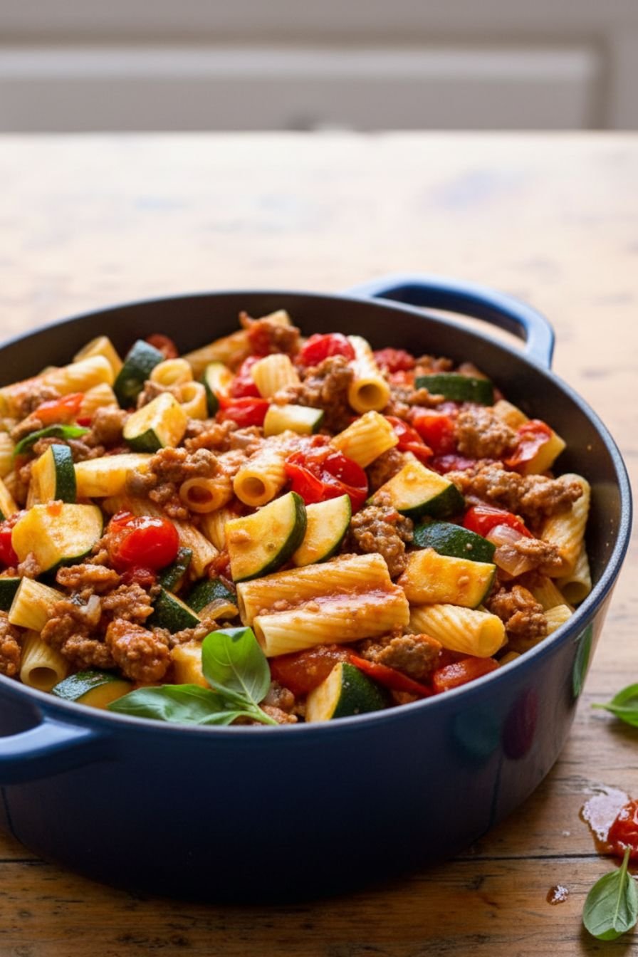 Easy Dinner Recipes: Rigatoni With Sausage and Zucchini
