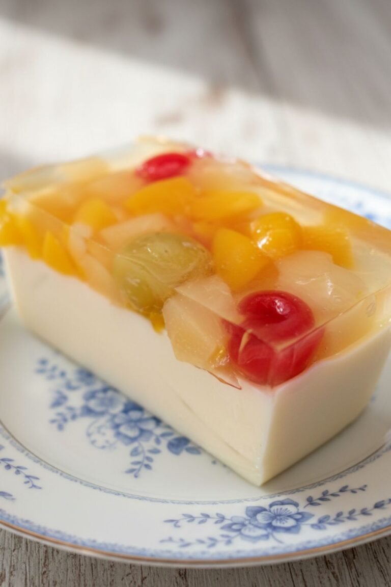 Easy Desserts: Two-Layer Fruit Cocktail Jelly Recipe