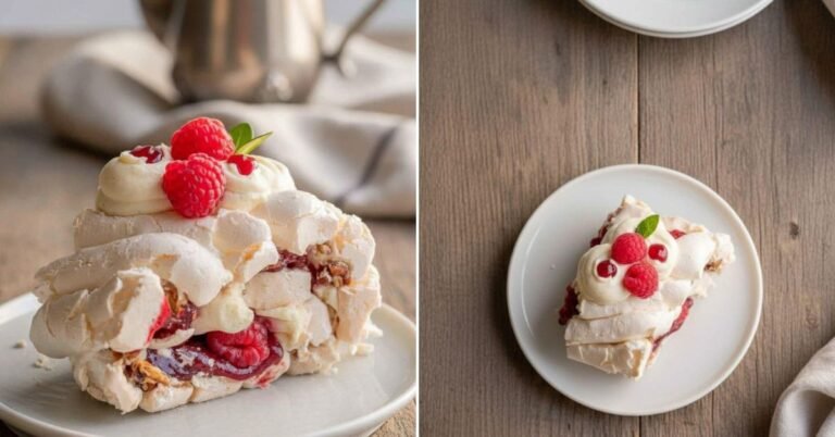 Dessert Recipes: Raspberry Meringue Roulade Delight
