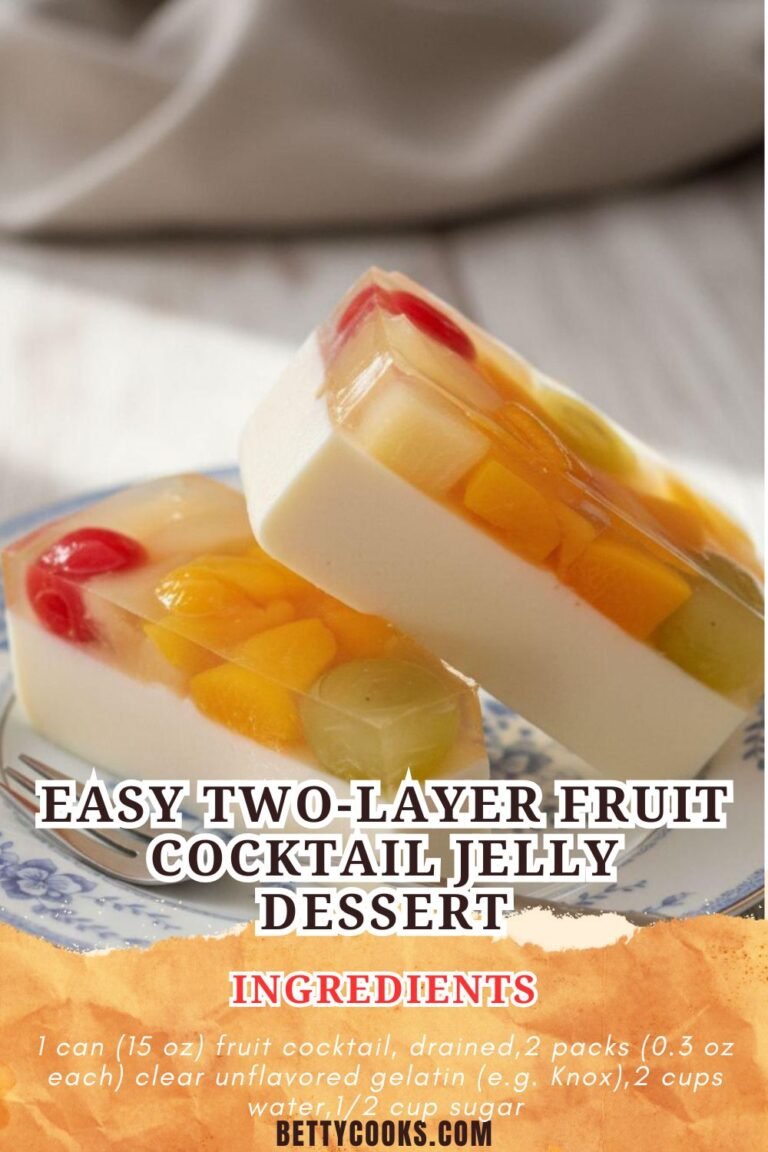 Easy Desserts: Two-Layer Fruit Cocktail Jelly Recipe