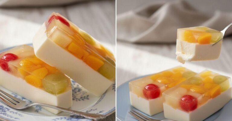 Easy Desserts: Two-Layer Fruit Cocktail Jelly Recipe