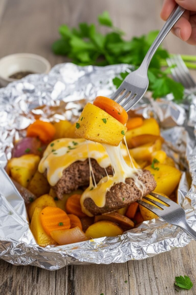 Dinner Recipes: Easy Hobo Foil Packet Ground Beef Meal