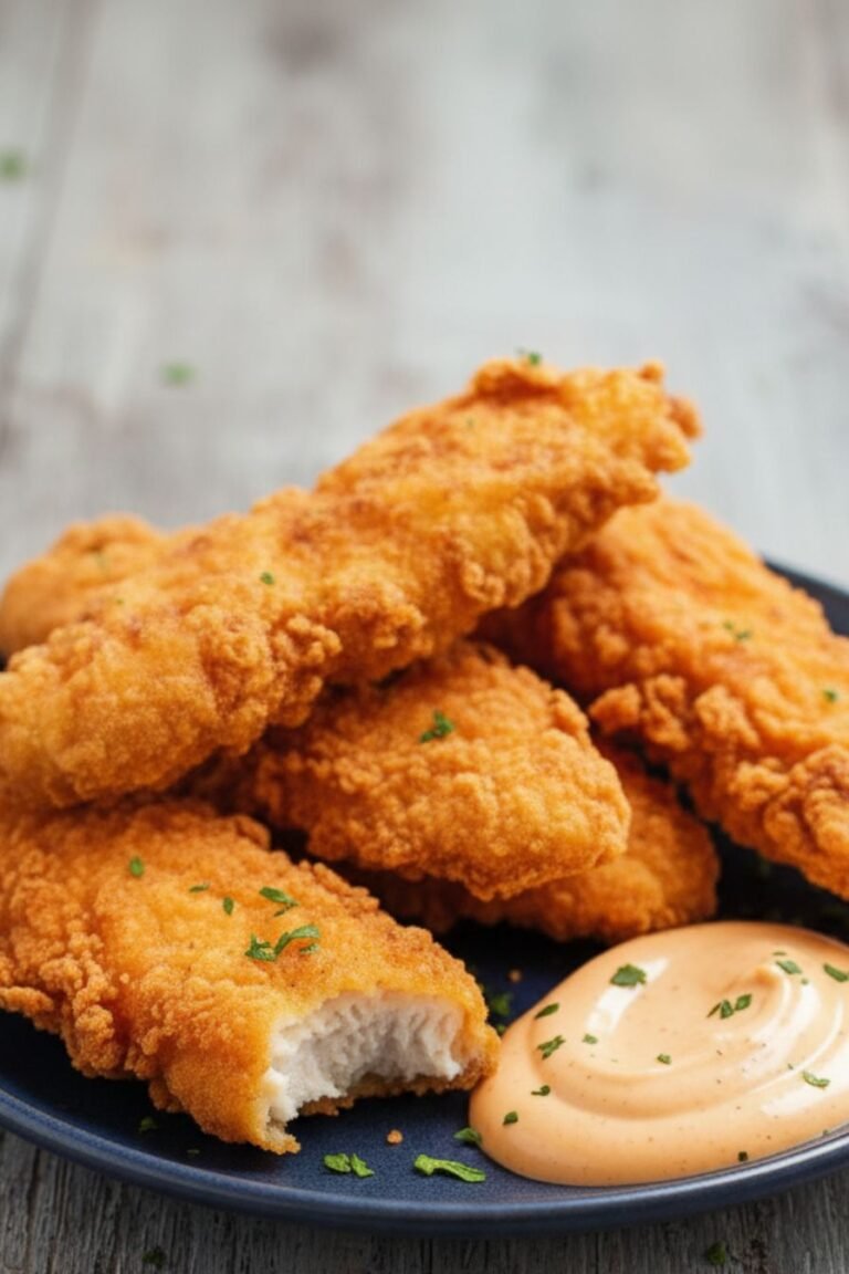 Easy Crispy Chicken Fingers Recipe - Copycat Raising Cane's