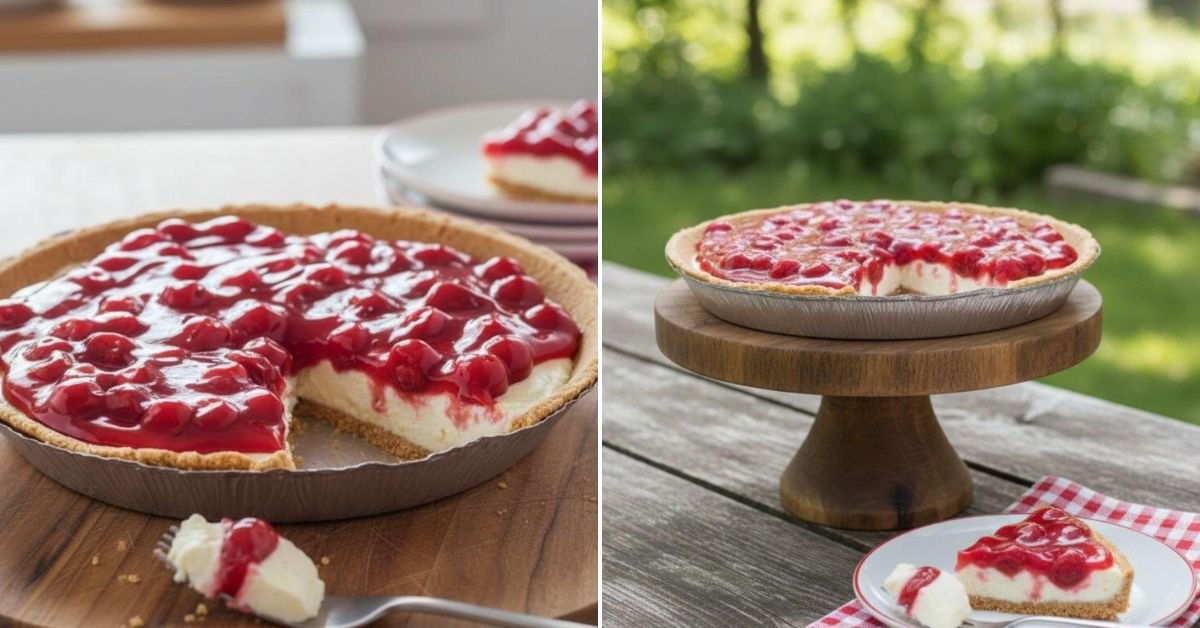 Easy Cherry Cheesecake Recipe - No-Bake & Delicious