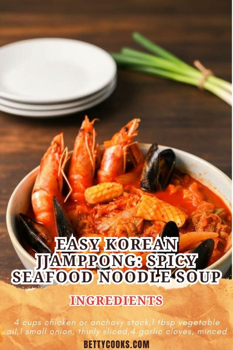 Korean Easy Recipes: Spicy Jjamppong Seafood Noodle Soup